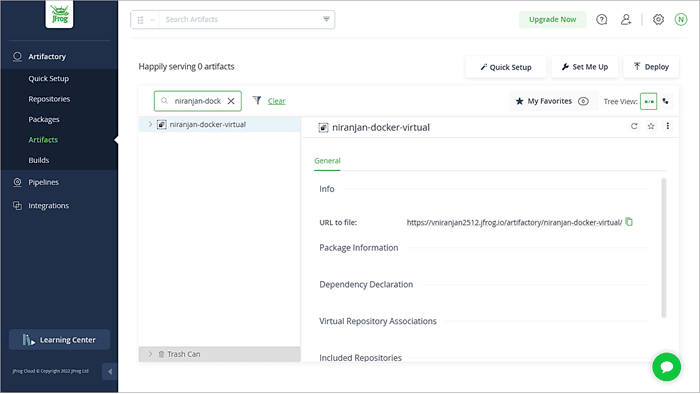 NPM Package Type and Jenkins Integration in JFrog Artifactory
