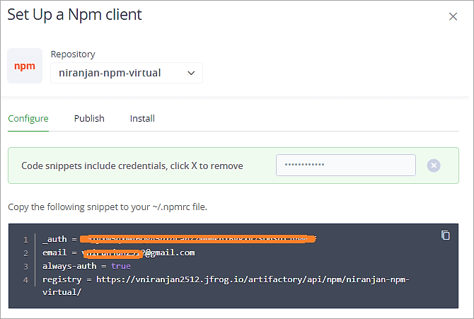 NPM Package Type and Jenkins Integration in JFrog Artifactory
