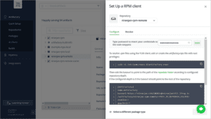 Setup of RPM and Debian repositories with JFrog Artifactory