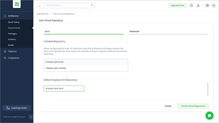 NPM Package Type and Jenkins Integration in JFrog Artifactory