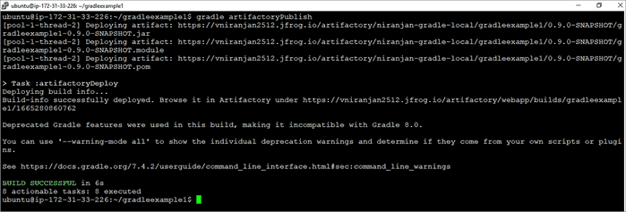 Working with Gradle and GO Package Type in JFrog Artifactory