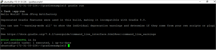 Working with Gradle and GO Package Type in JFrog Artifactory