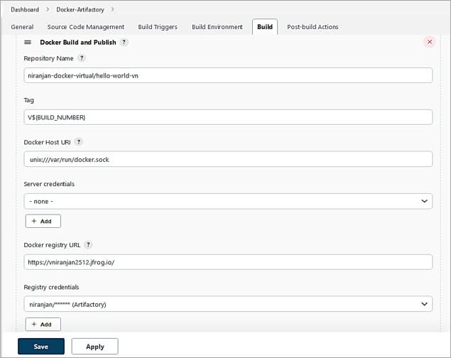 NPM Package Type and Jenkins Integration in JFrog Artifactory