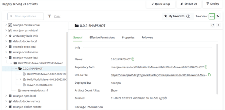 NPM Package Type and Jenkins Integration in JFrog Artifactory