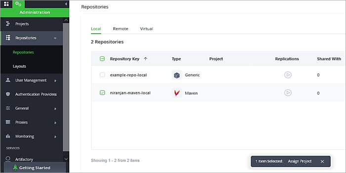 General Administration Activities in JFrog Artifactory