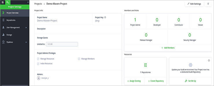 General Administration Activities in JFrog Artifactory