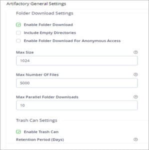 General Administration Activities in JFrog Artifactory