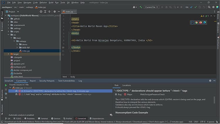 Using SonarLint for Java with IntelliJ, VS Code, and Eclipse IDE