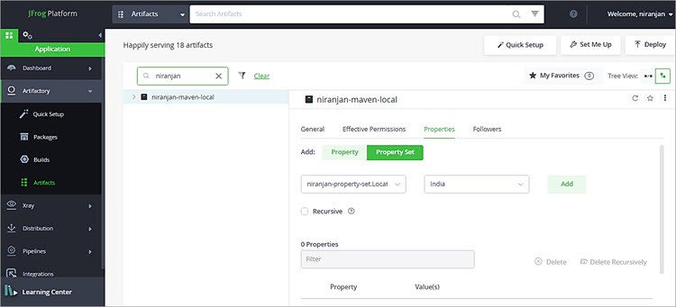 General Administration Activities in JFrog Artifactory