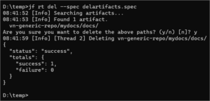 Artifactory Query Language(AQL) REST API And Command Line Interface(CLI)