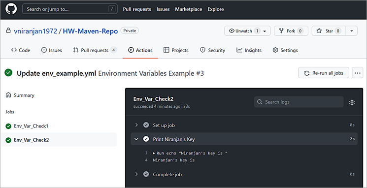 GitHub Actions to Manage Secrets & Environment Variables