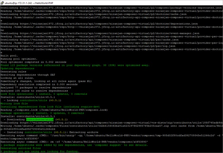 Php Composer Nuget And Gems Package Type In Jfrog Artifactory