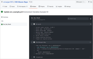 GitHub Actions to Manage Secrets & Environment Variables