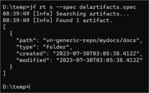 Artifactory Query Language(AQL) REST API And Command Line Interface(CLI)