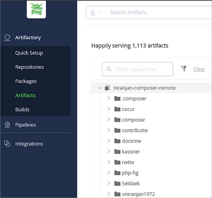 PHP Composer, NuGet And Gems Package Type in JFrog Artifactory