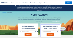 Salesforce Certification Verification Process & Status Guide