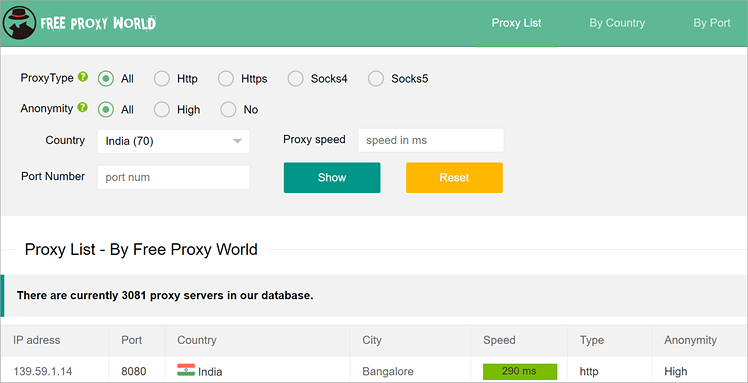 The 11 Best Free Proxy in India (Indian Proxy Server List)
