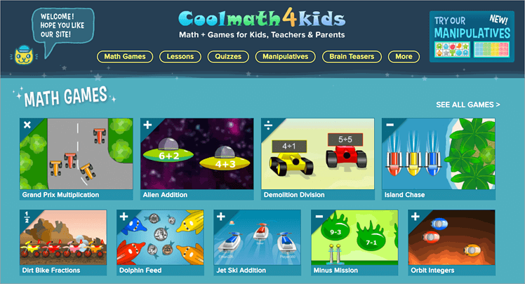 10+ Free Educational Websites for Elementary School Kids