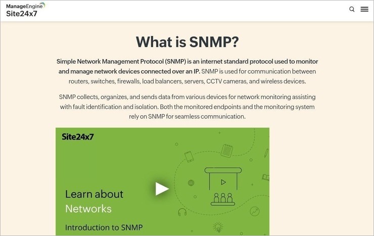 SNMP - What Is Simple Network Management Protocol
