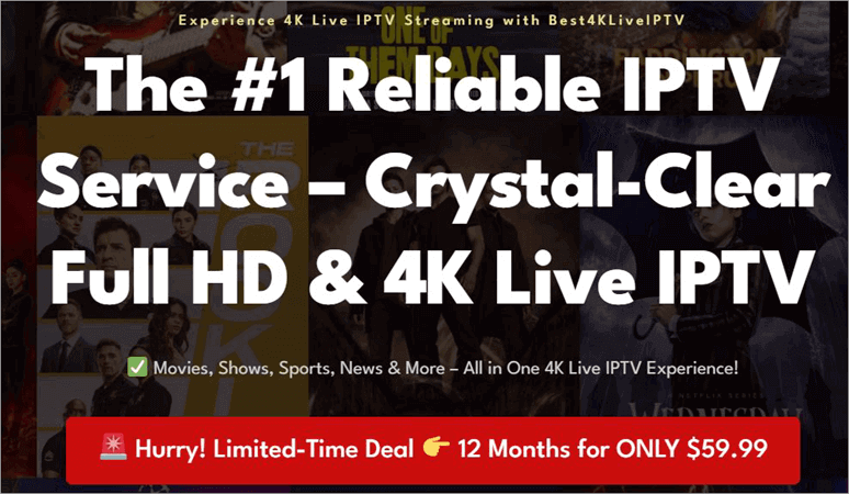 4K Live IPTV Review