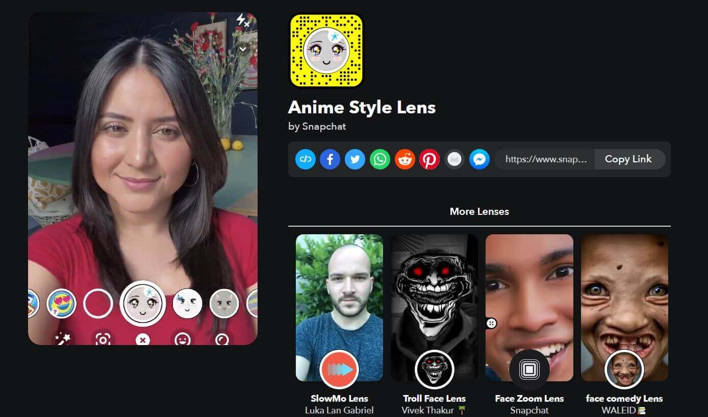 How to Send a Snap with the Cartoon Face Lens on Snapchat