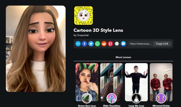 How to Send a Snap with the Cartoon Face Lens on Snapchat