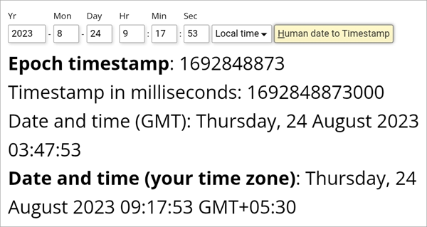 Discord Timestamp Generator For Universal Timezone