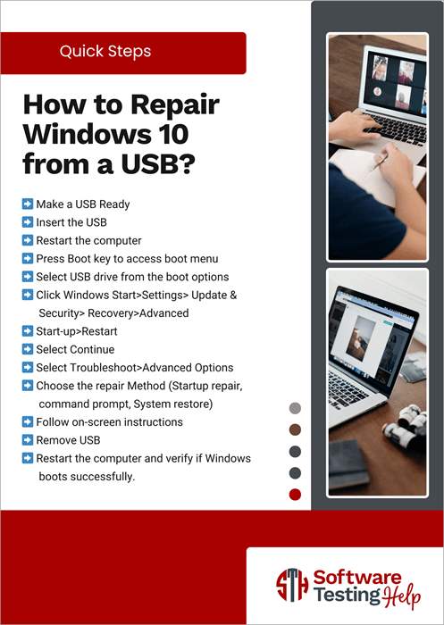 How to Repair Windows 10 from USB Drive Without Data Loss