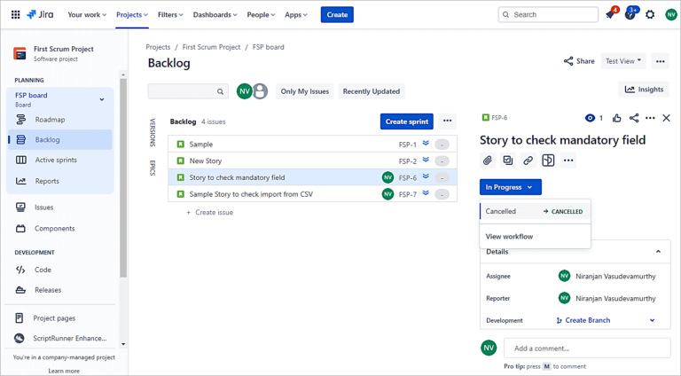 Jira Cloud Workflows Customization