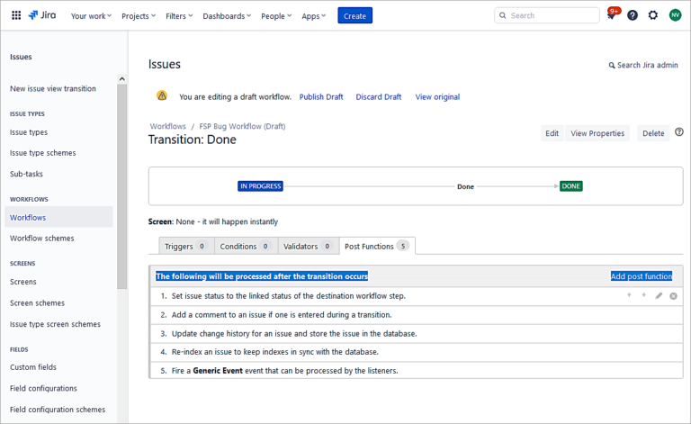 Jira Cloud Workflows Customization