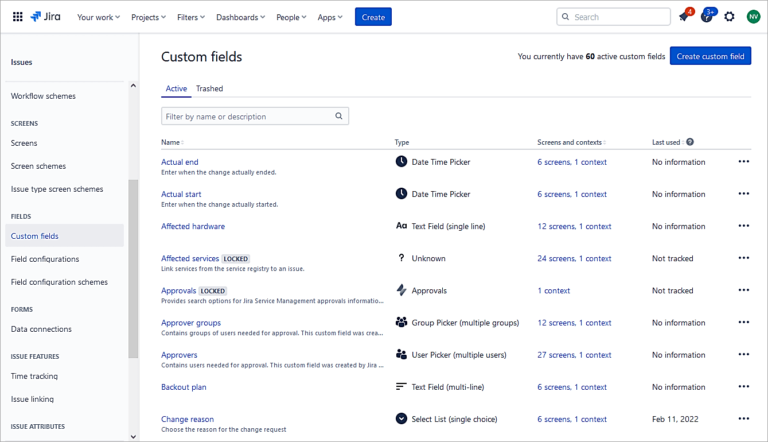 Jira Cloud Projects - Create/Edit and Customizations