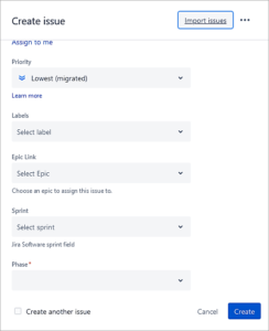Jira Cloud Projects - Create/Edit and Customizations