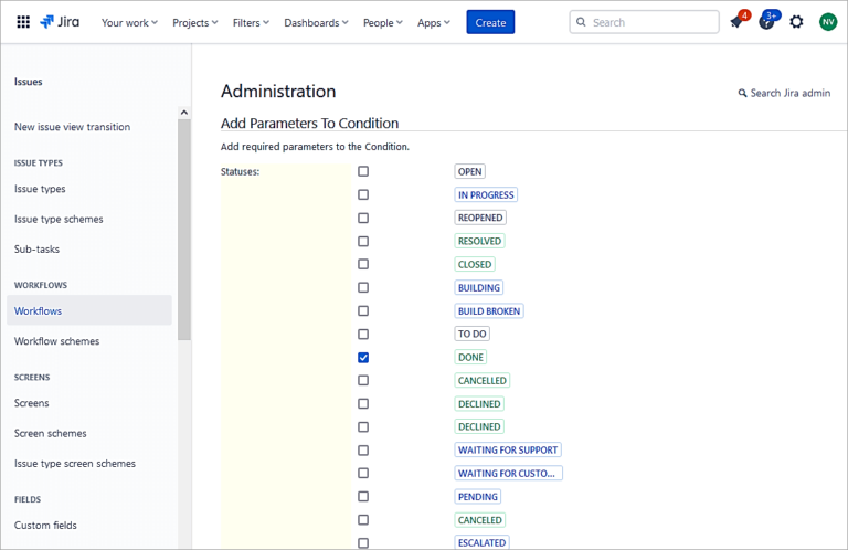Jira Cloud Workflows Customization