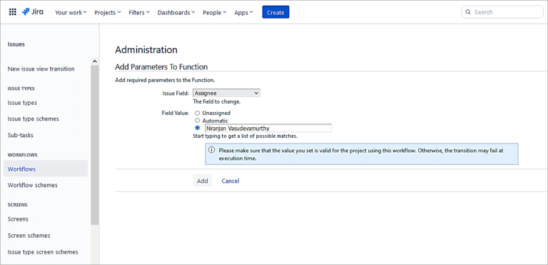 Jira Cloud Workflows Customization
