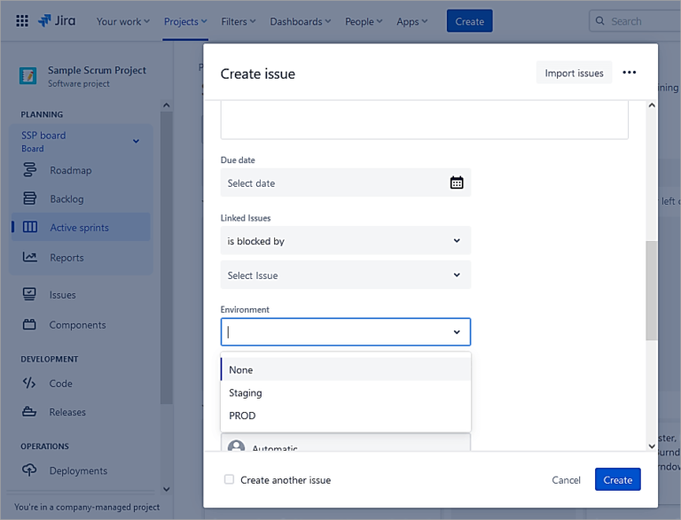 Jira Cloud Projects - Create/Edit and Customizations
