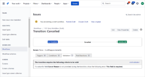 Jira Cloud Workflows Customization
