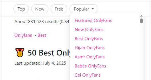 Top OnlyFinder OnlyFans Search Engine Alternatives
