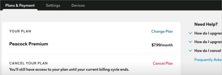 How to Cancel Peacock TV Subscription