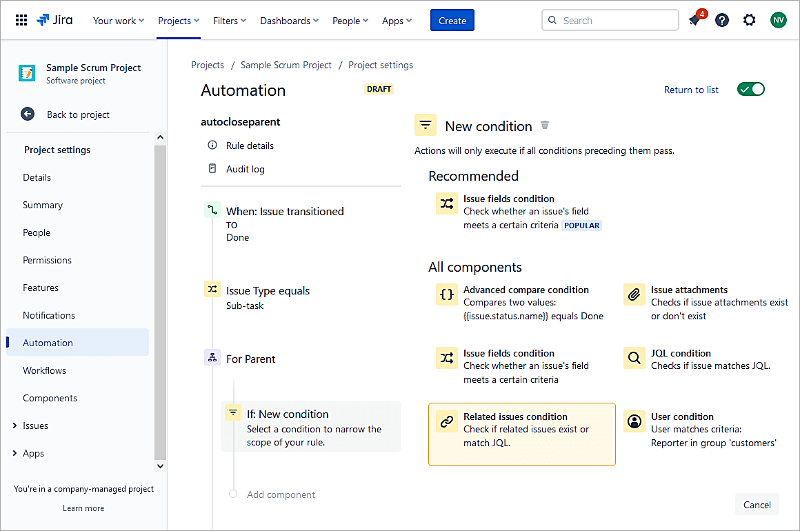 Jira Cloud Automation Rules and Integrations