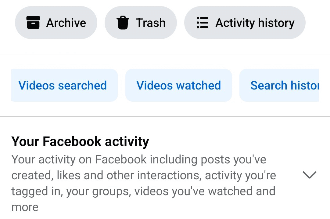 How to Find Recently Watched Facebook Videos History